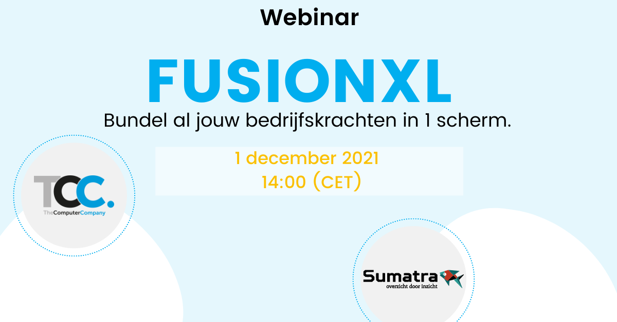 Webinar FusionXL: "De Synergy van Sumatra"